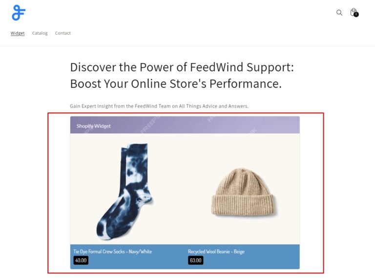 Add a Custom Shopify HTML Widget to Your Website - FeedWind Support